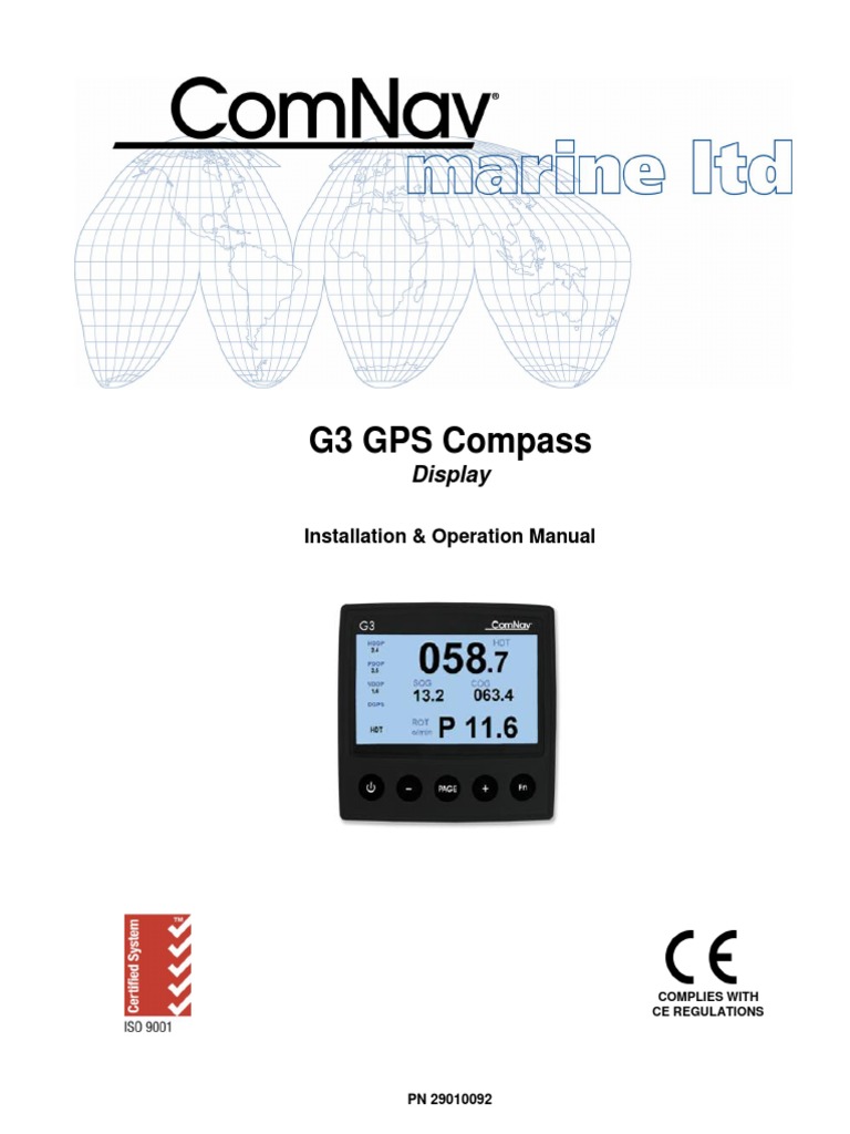 Comnav G3 GPS Compass Display Manual V2.0 | PDF | Electrical Connector ...