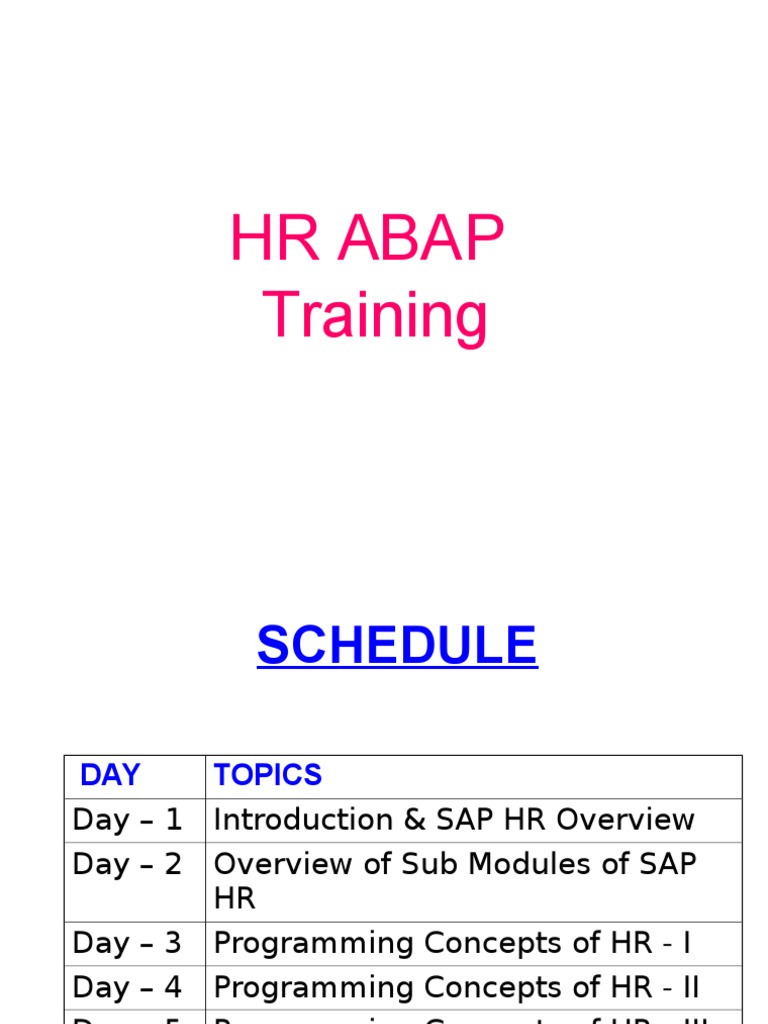 Sap HR | PDF | Databases | Employment