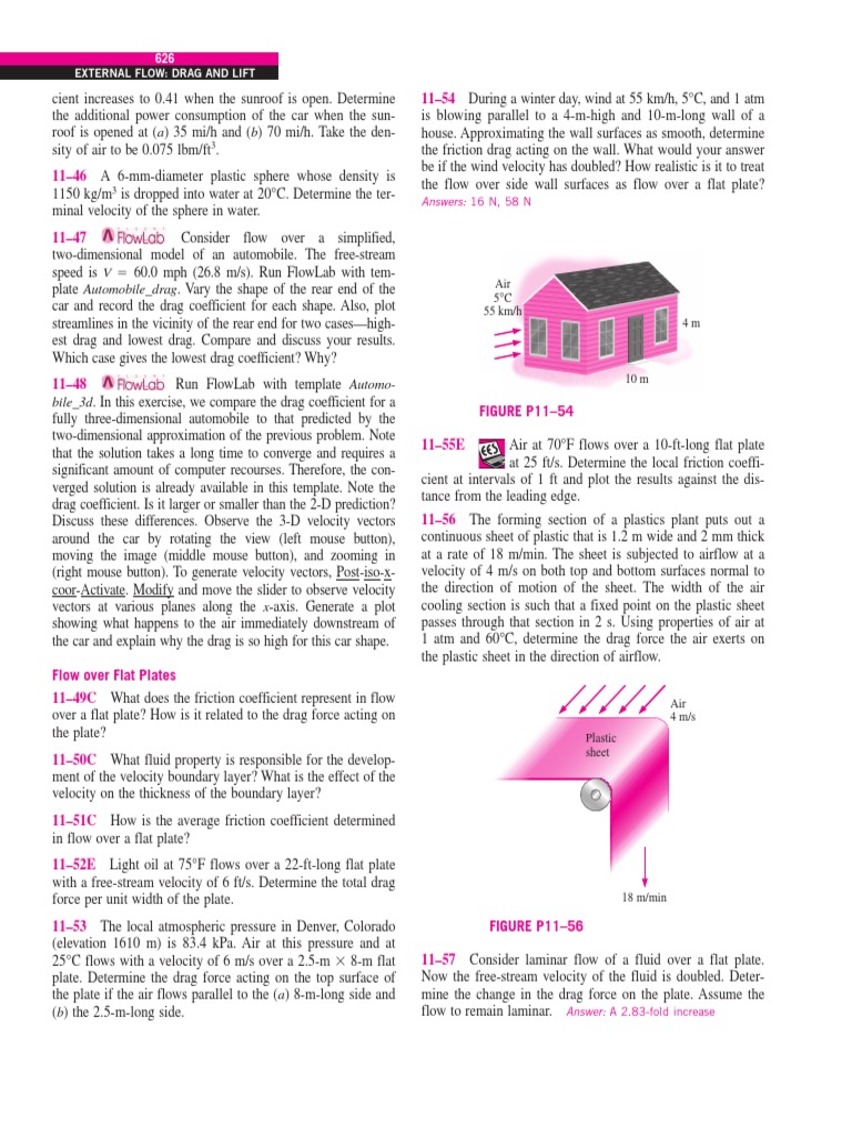FlowLabEOC2e CH11 PDF | PDF | Lift (Force) | Drag (Physics)