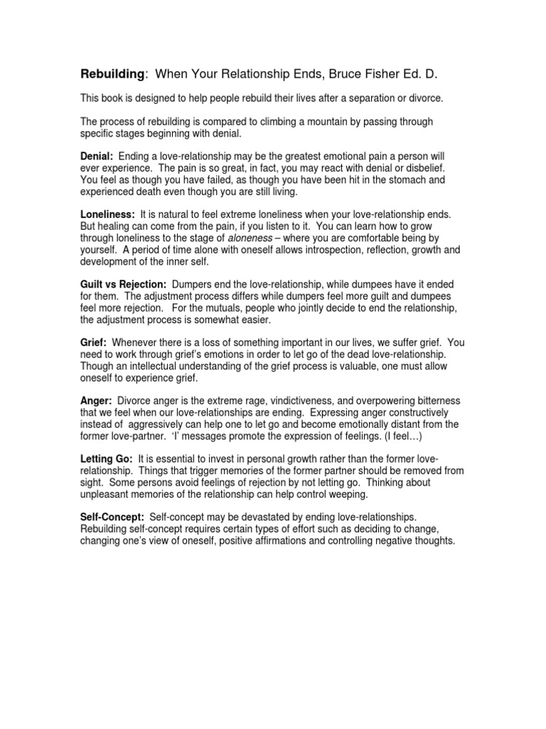 Rebuilding | PDF | Friendship | Grief