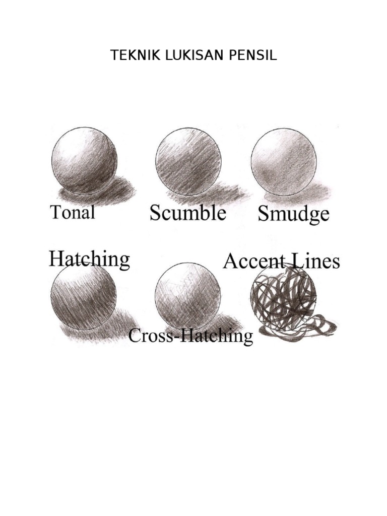 Teknik Lukisan Pensil | PDF