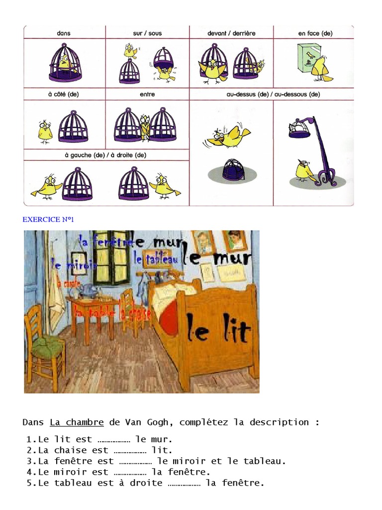 Les Prepositions de Lieu | PDF