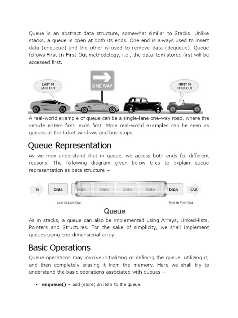 Queue Is An Abstract Data Structure Pdf Queue Abstract Data Type Information Technology