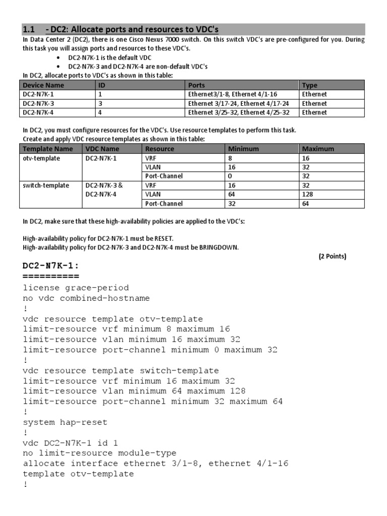 Ccie DC Lab 2 | PDF | Network Switch | Telecommunications Standards