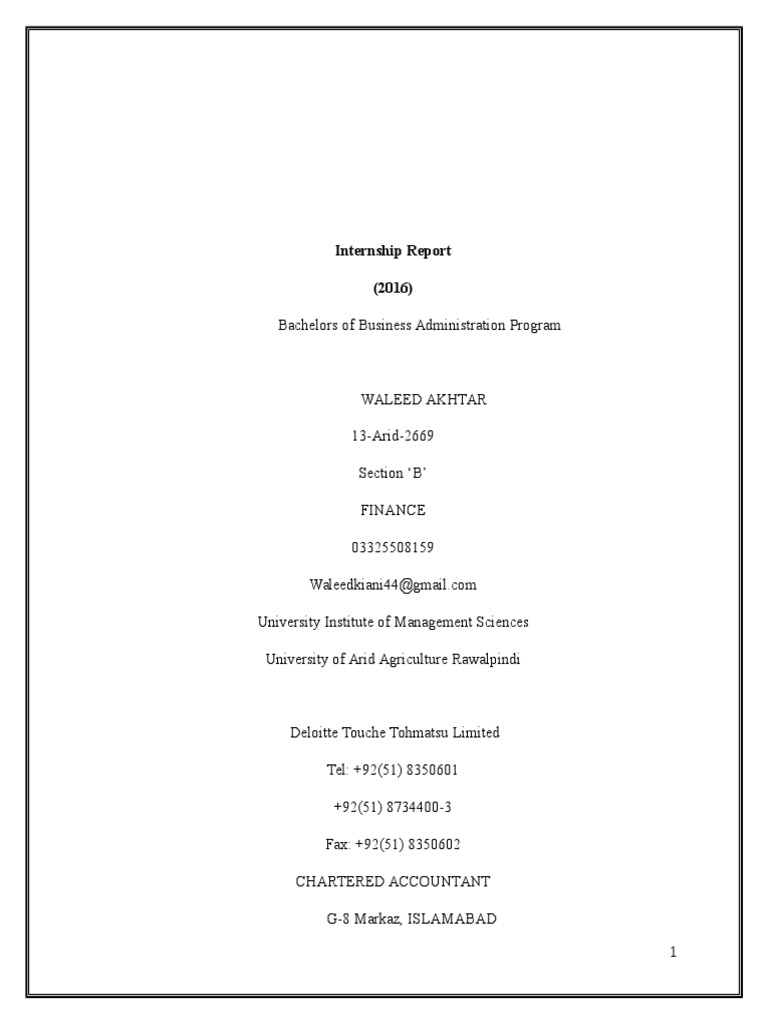 Deloitte Report | PDF | Strategic Management | Audit