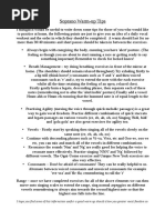 Glossary of Vocal Singing Terms | PDF | Singing | Musical Techniques