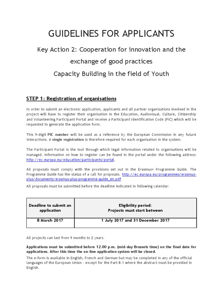 Applicant Guidelines 2 | PDF | European Union | Identity Document