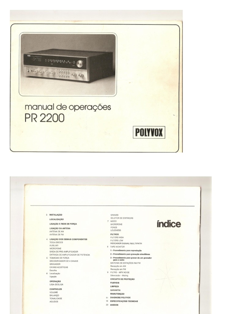Polyvox PR2200 - Manual | PDF