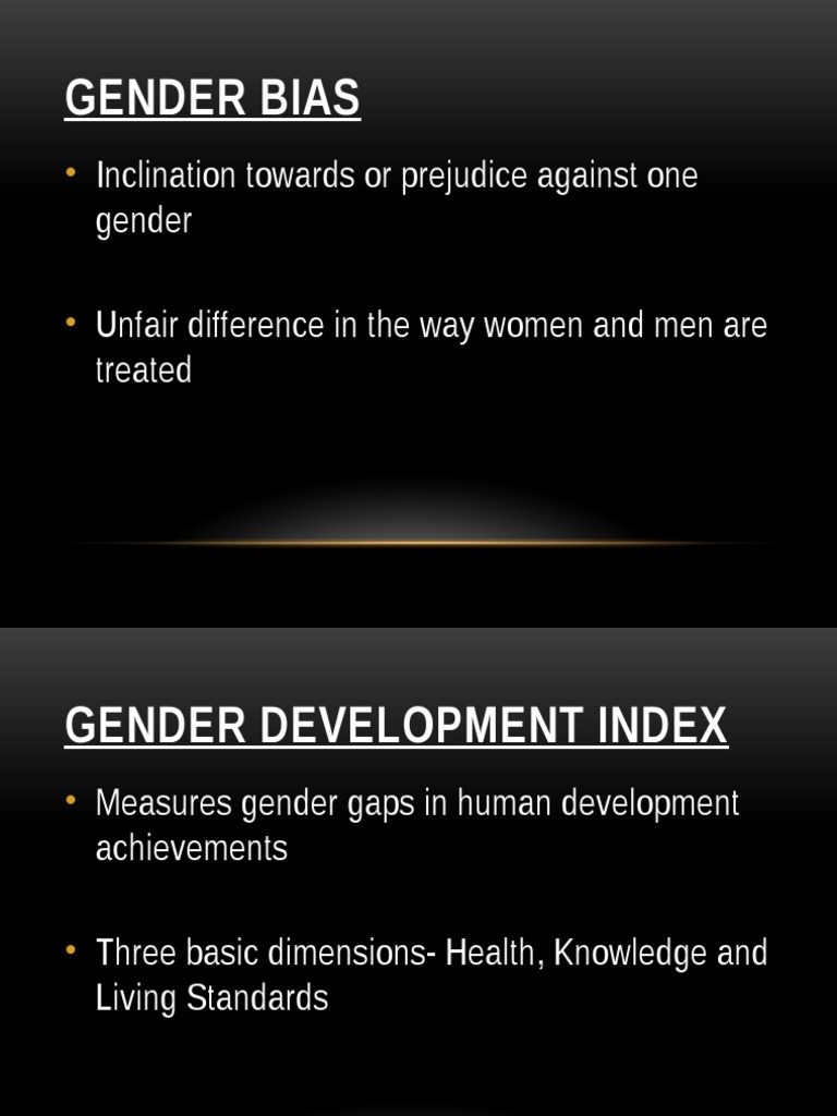 Gender Bias | PDF | Literacy | Taxes