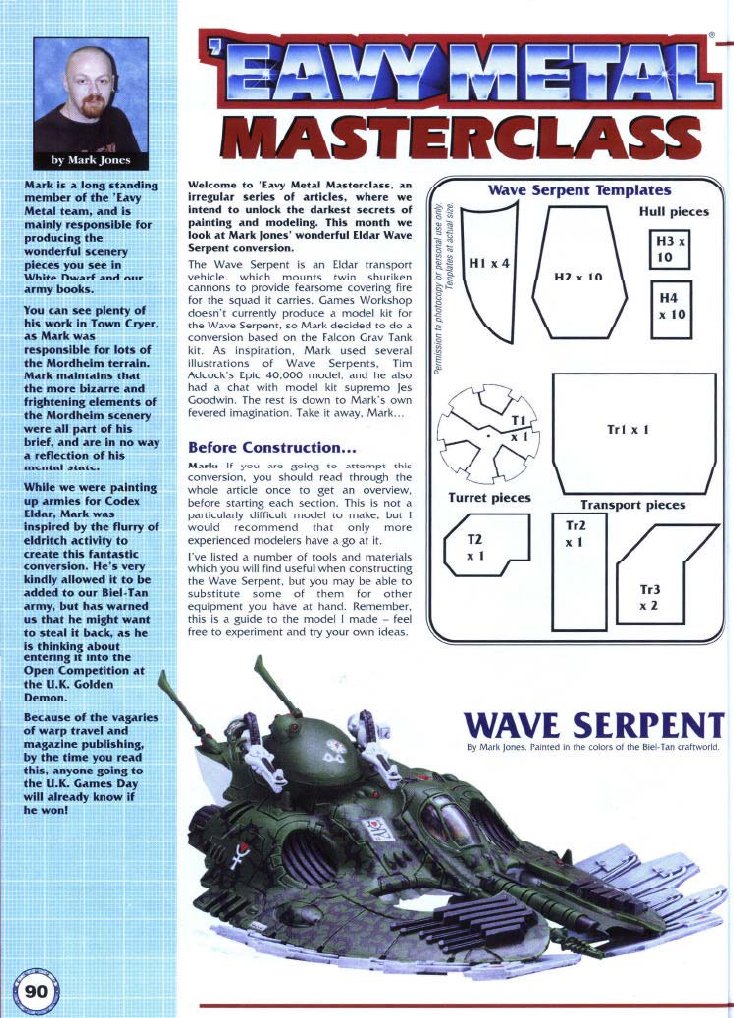 Modelling - Wave Serpent | PDF