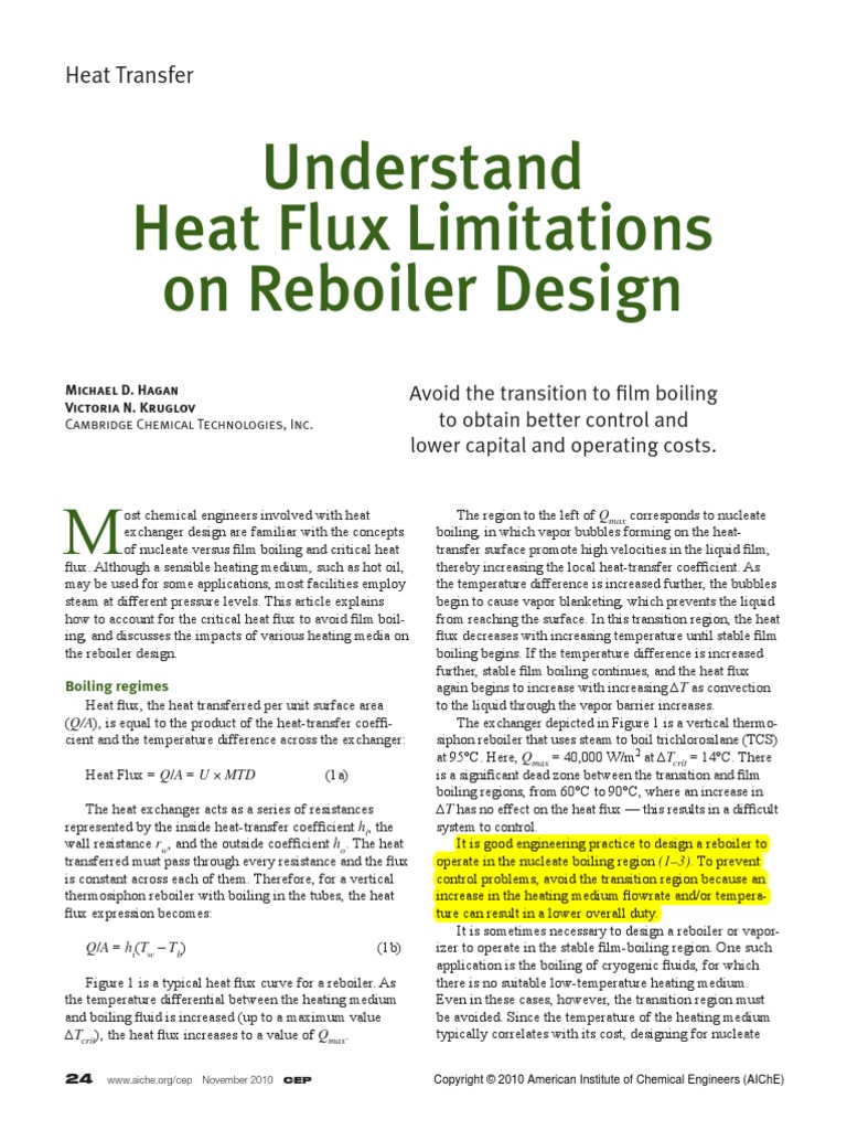Boiler Heat Flux | PDF | Heat Transfer | Boiling