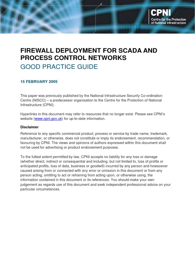 2005022-gpg Scada Firewall PDF | PDF | Firewall (Computing) | Scada