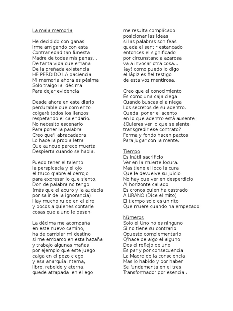 La Mala Memoria | PDF | Ocio