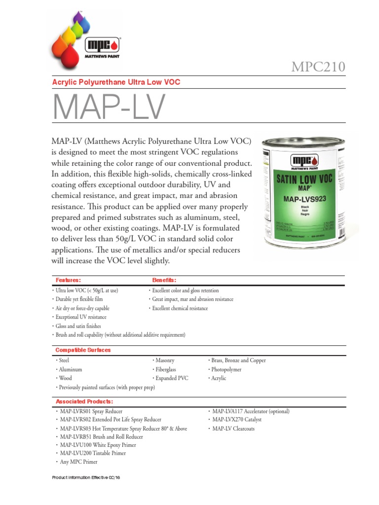 MPC210 | PDF | Paint | Manmade Materials