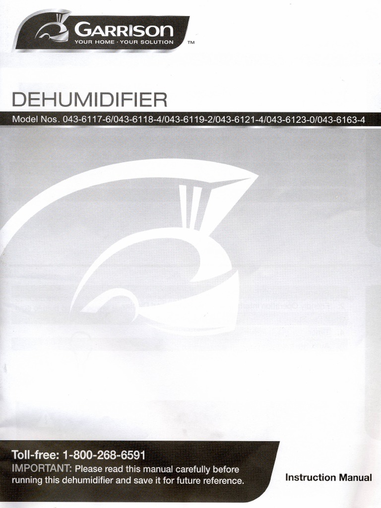 Garrison Dehumidifier 043 6123 0 | PDF