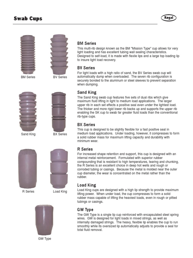 Regal Swab Cups | PDF | Manmade Materials | Industries
