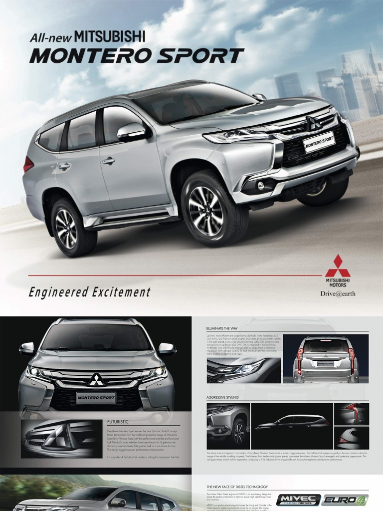 Mitsubishi Montero Sport Brochure | PDF