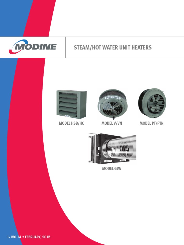 Catalog, Steam Hot Water Unit Heaters MODINE | Hvac | Water Heating