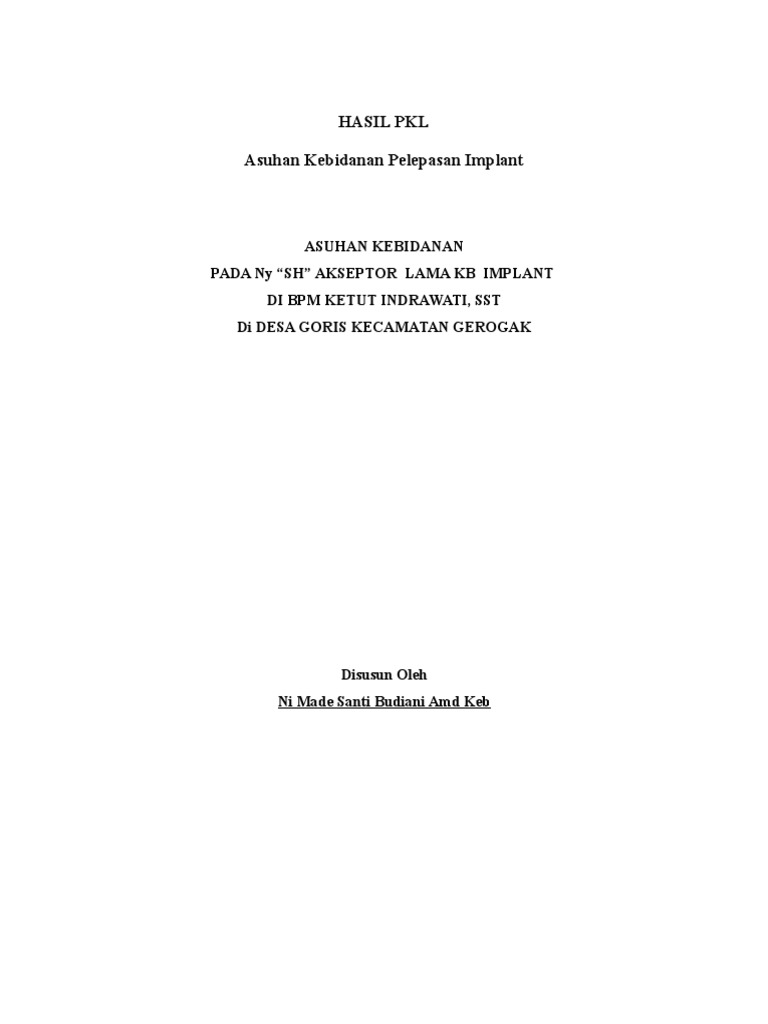 Askeb Implan Soap | PDF