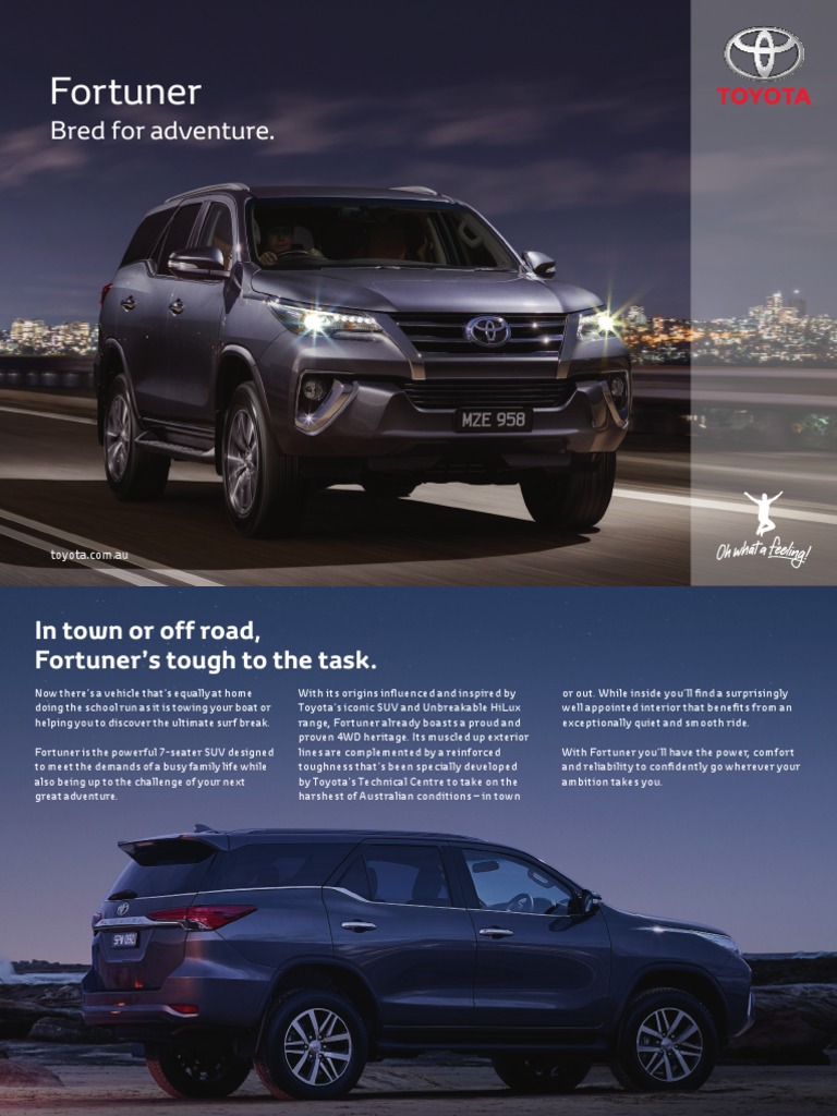 Toyota Fortuner Brochure | Automatic Transmission | Transmission ...