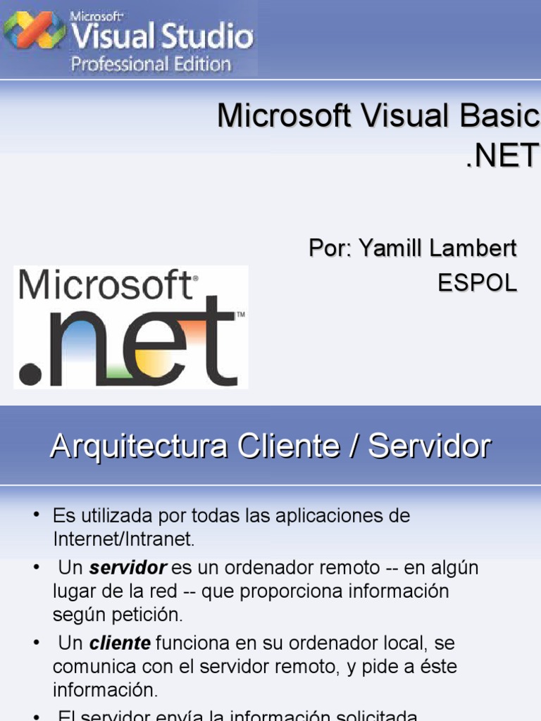 VB Net 130516163023 Phpapp01 | PDF | .NET Framework | Servidor ...