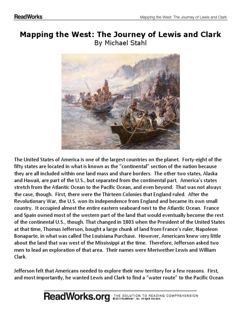 Mapping The West Lewis and Clark | PDF | Lewis And Clark Expedition ...