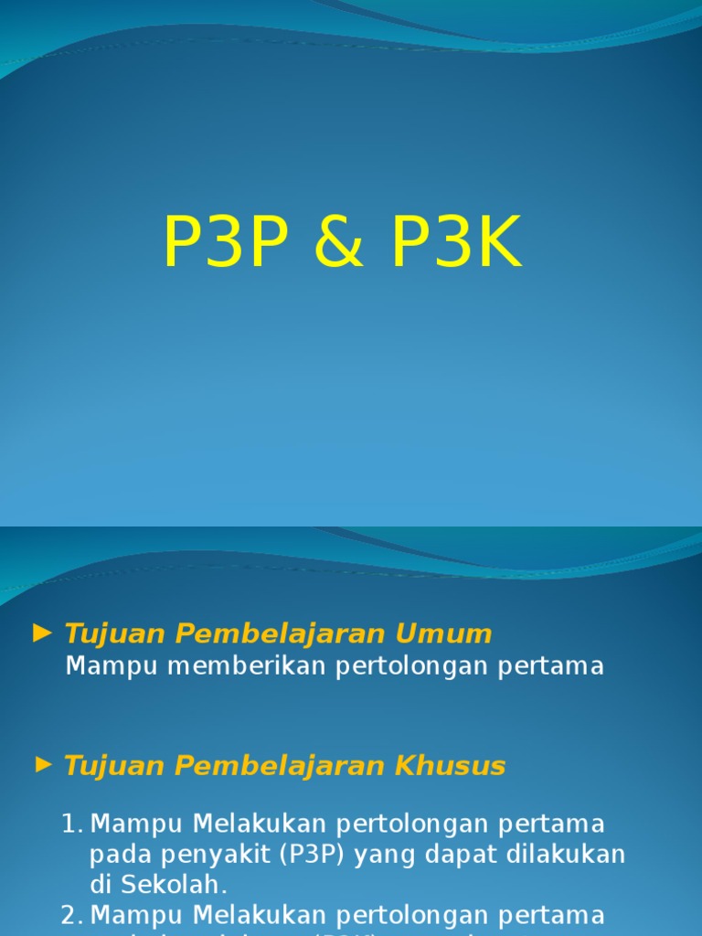Panduan P3P & P3K di Sekolah | PDF