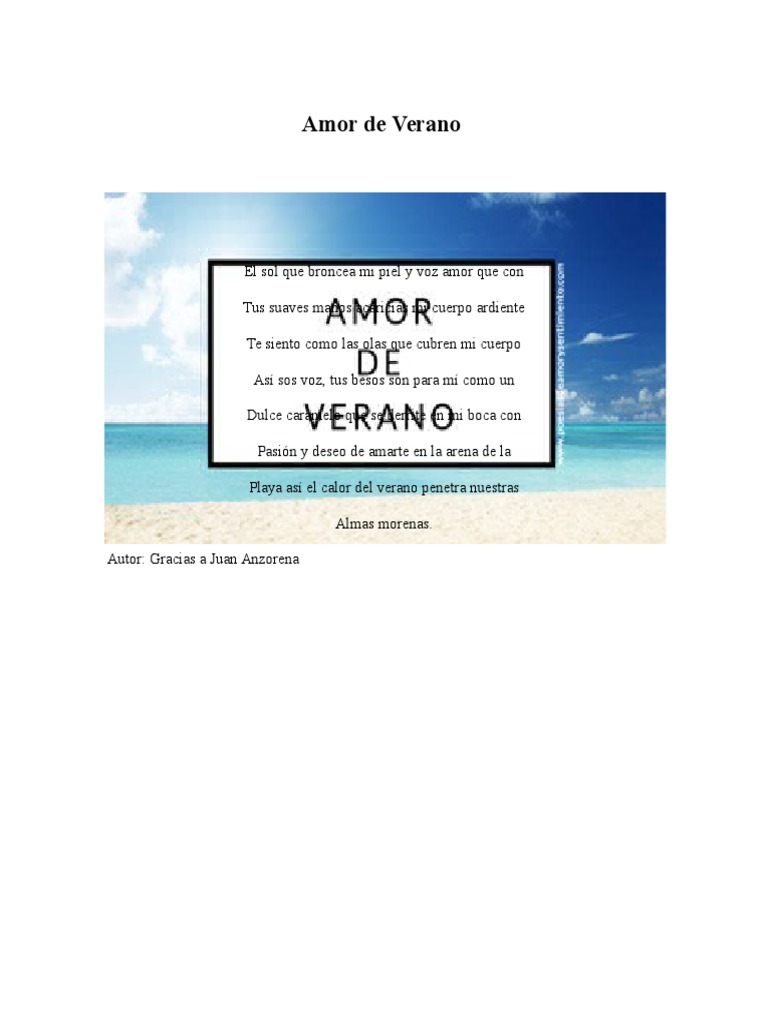 Poema de Amor de Verano | PDF