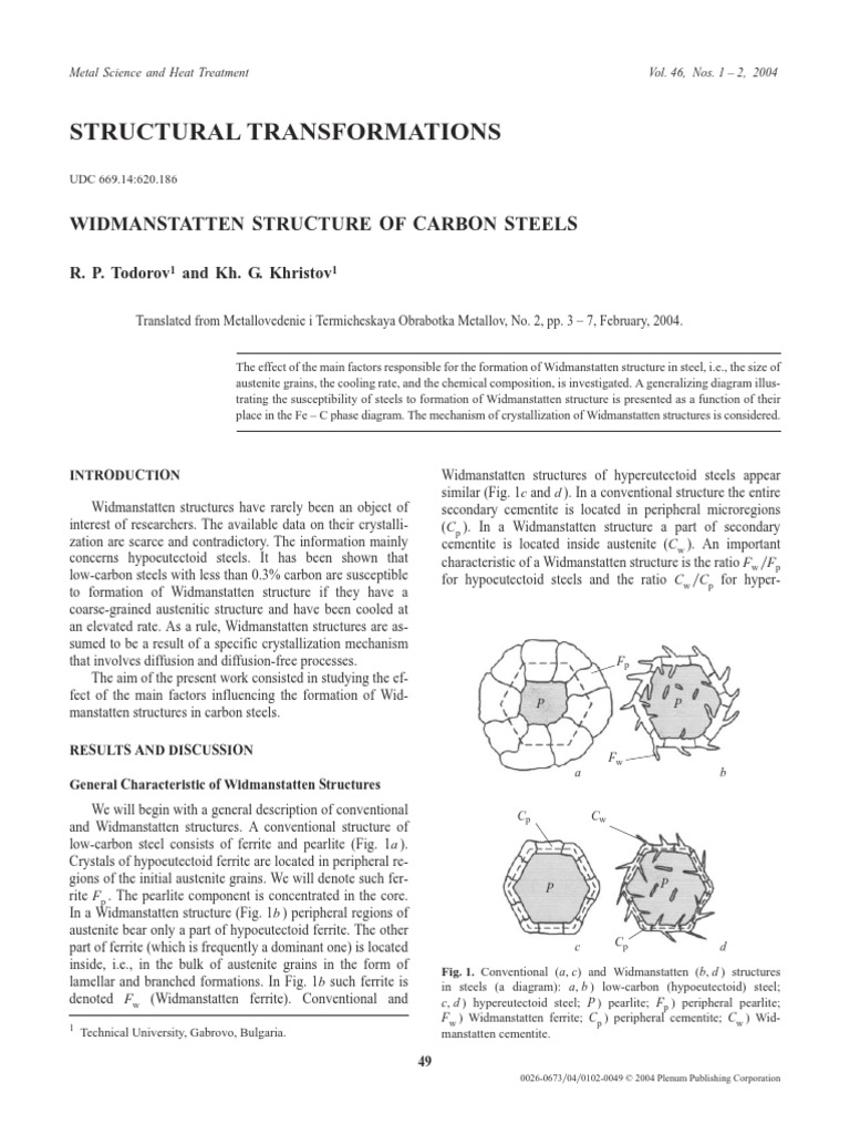 Structural Transformations | PDF | Heat Treating | Steel