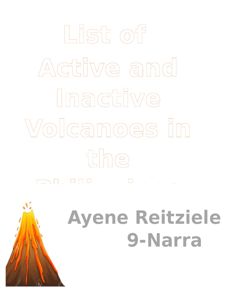 Active and Inactive List of Volcanoes | PDF | Volcano | Luzon
