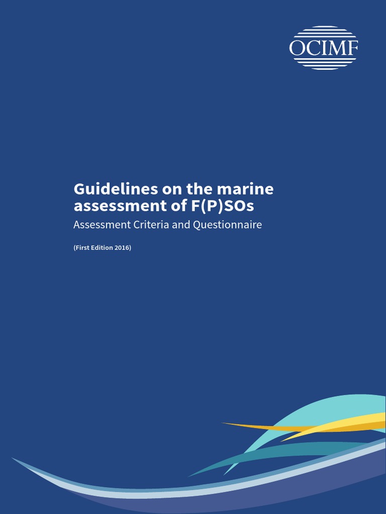 Guidelines On The Marine Assessment of F P SOs Assessment Criteria and ...