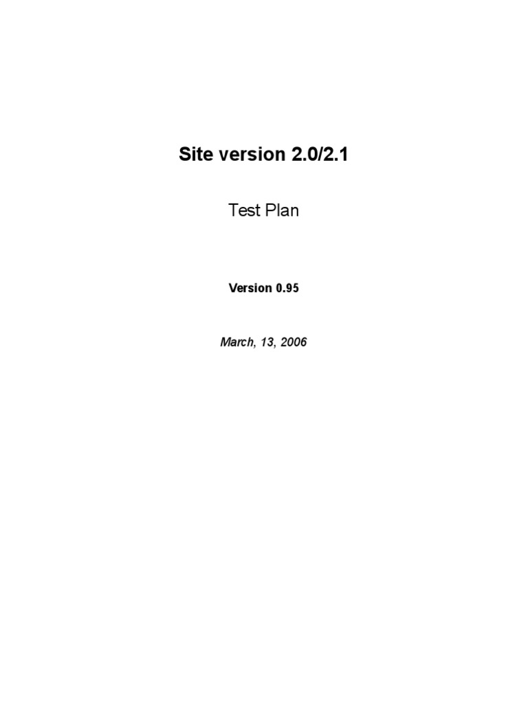 Example Test Plan | PDF | Specification (Technical Standard) | Web Browser