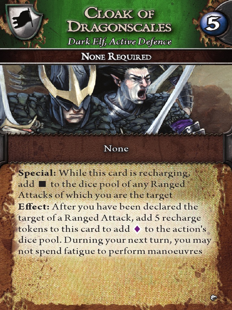 Dark Elf, Active Defence: Special: While This Card Is Recharging | PDF