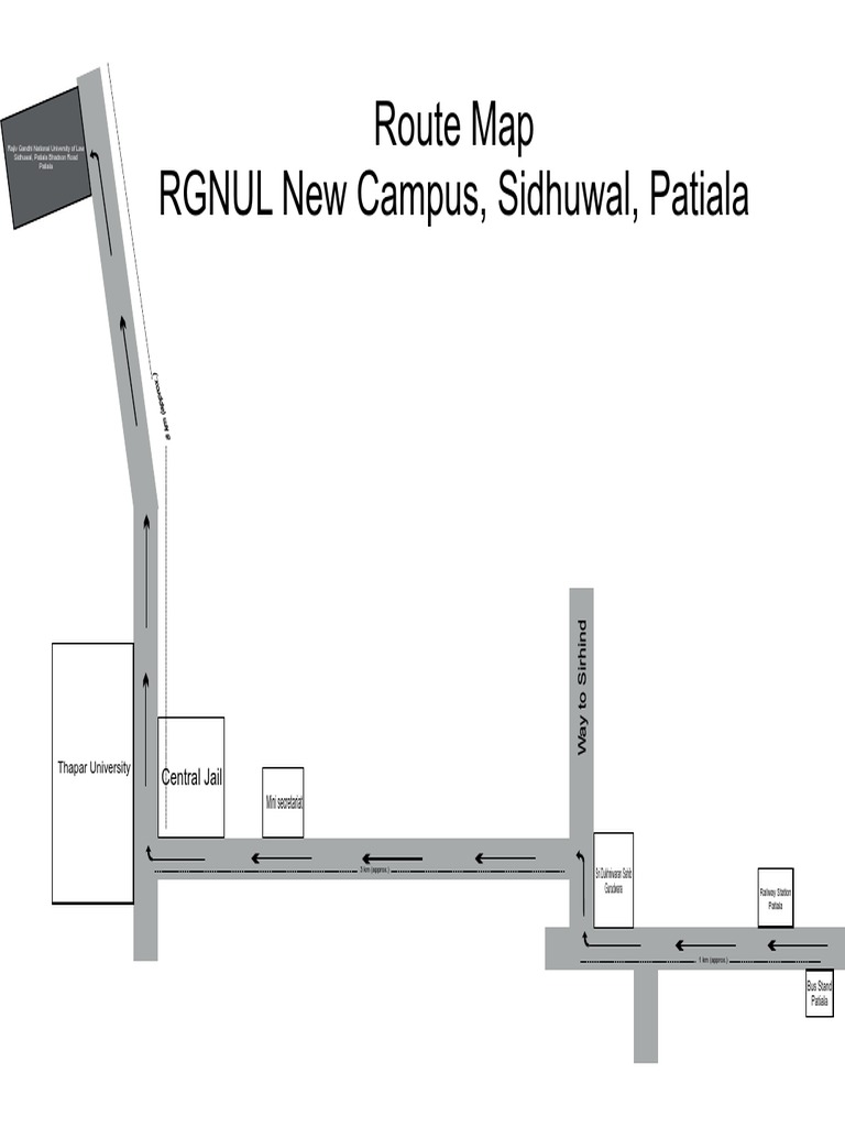 Route Map of Patiala | PDF