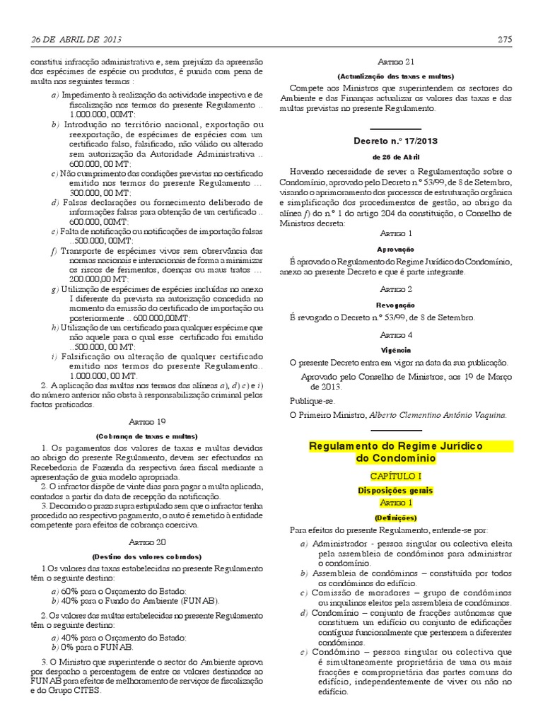 Propriedade Horizontal | Condomínio | Lei Estatutária
