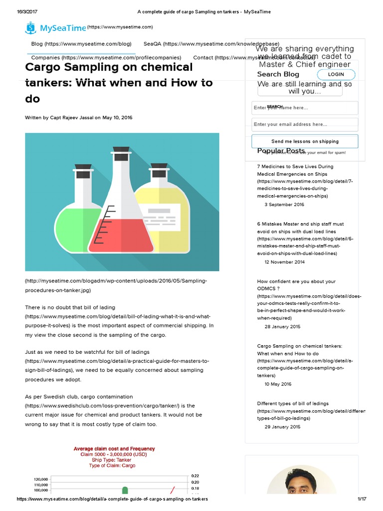 A Complete Guide of Cargo Sampling On Tankers - MySeaTime | PDF | Oil ...