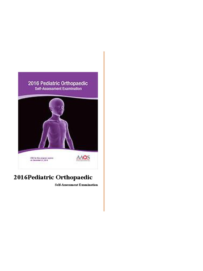 Pediatric Orthopaedic Treatment Guidelines | PDF | Concussion | Hip