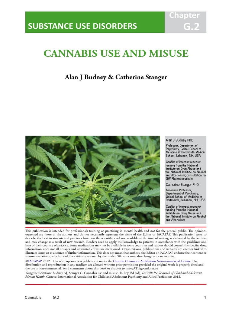 Cannabis Use and Misuse | PDF | Cannabis (Drug) | Substance Abuse