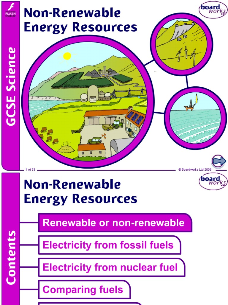 Non-Renewable Energy Resources v2.0 | PDF | Nuclear Power | Fossil Fuels