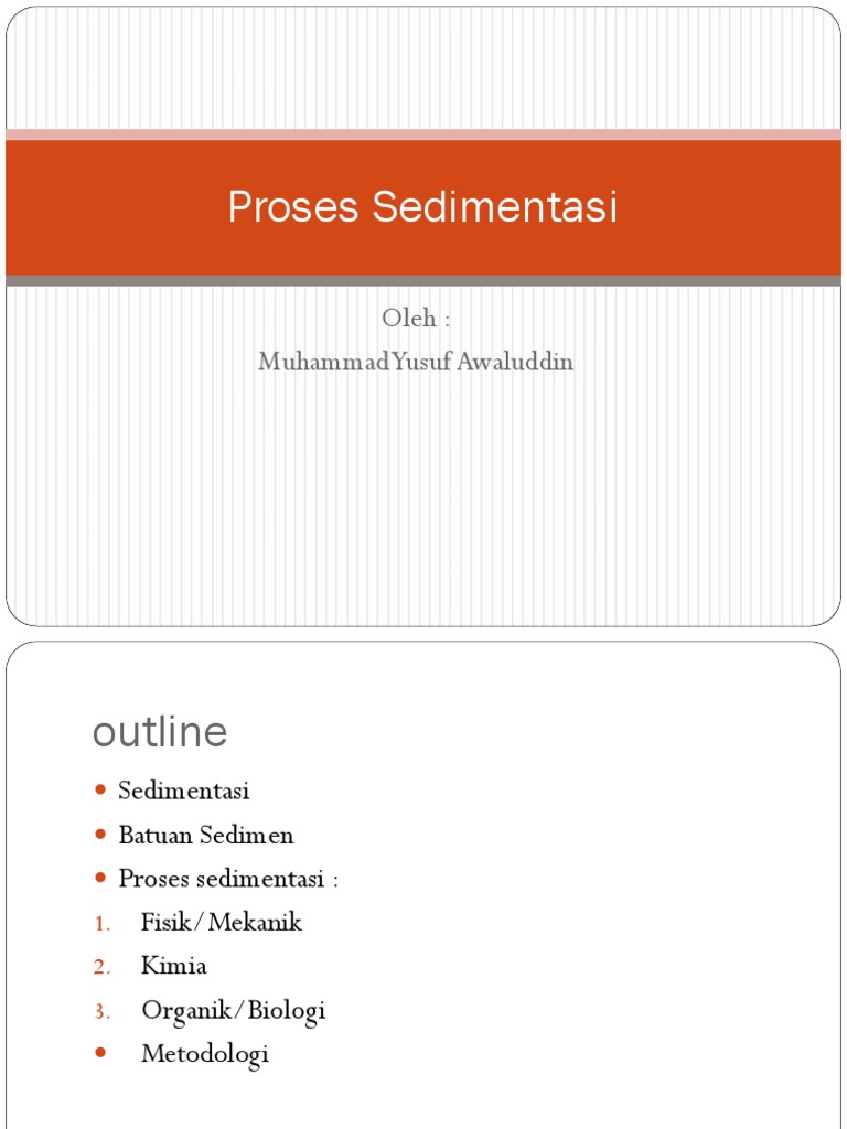 Proses Sedimentasi PDF | PDF