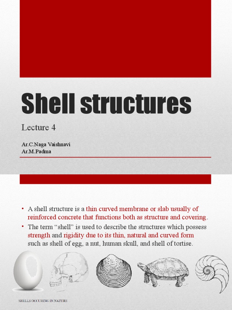 Shell Structures: Ar.C.Naga Vaishnavi Ar.M.Padma | PDF | Vault ...