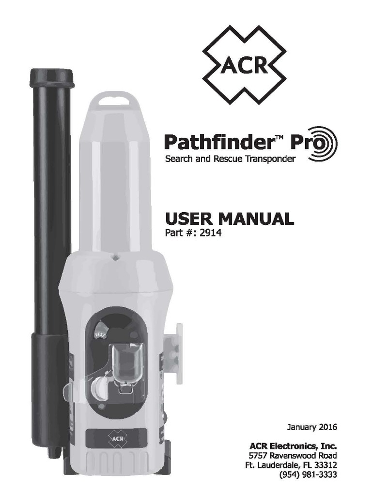 Acr Pathfinder Pro Sart Manual