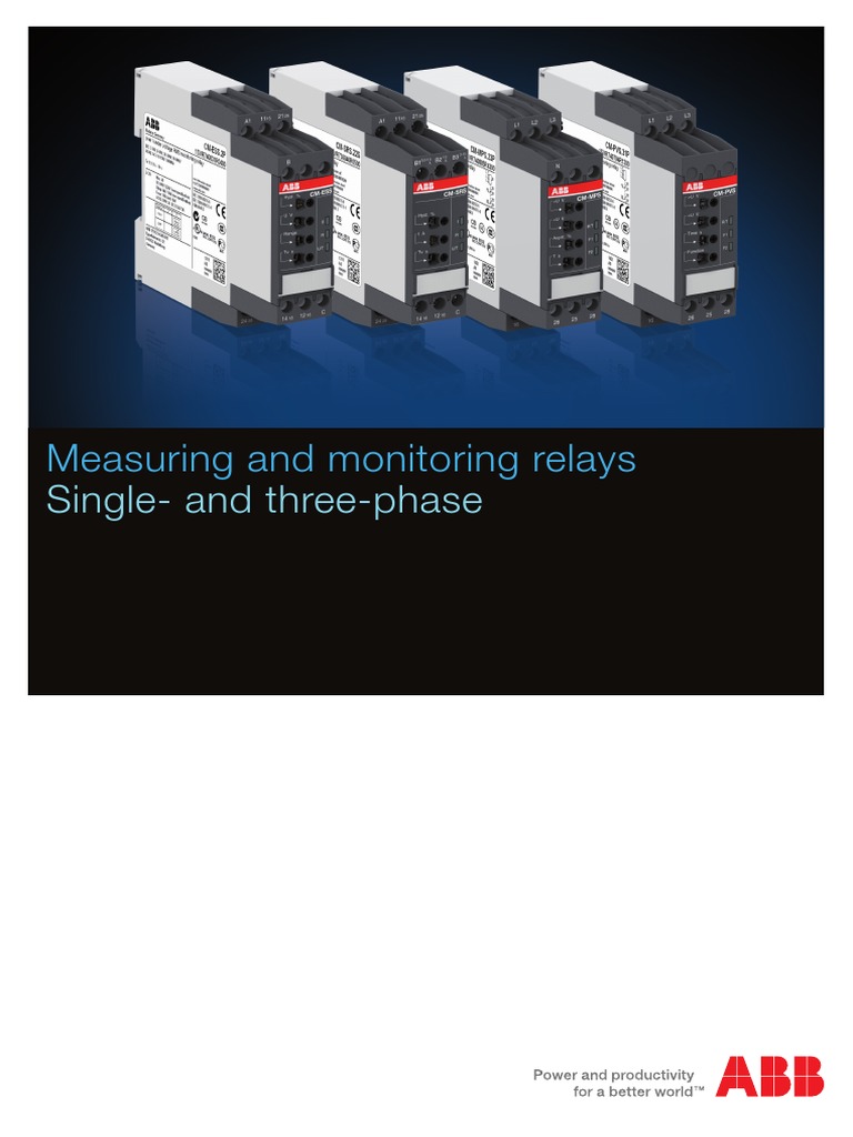 Measuring and Monitoring Relays: Single-And Three-Phase | PDF | Mains ...
