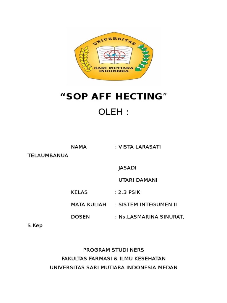 Sop Aff Hecting | PDF