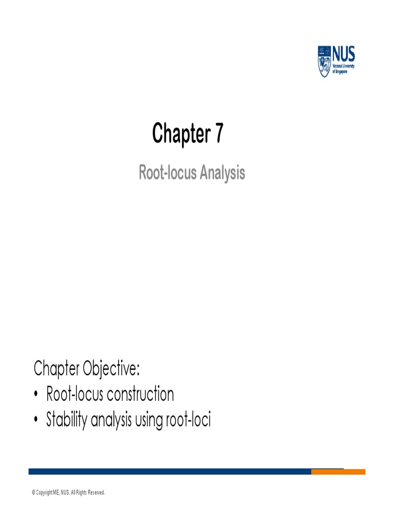 Chapter Objective: - Root-Locus Construction - Stability Analysis Using ...