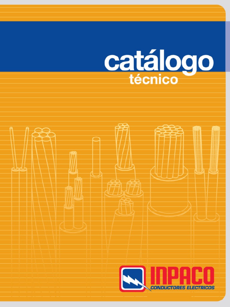 Catalago Tecnico de conductores Inpaco | Corriente eléctrica ...