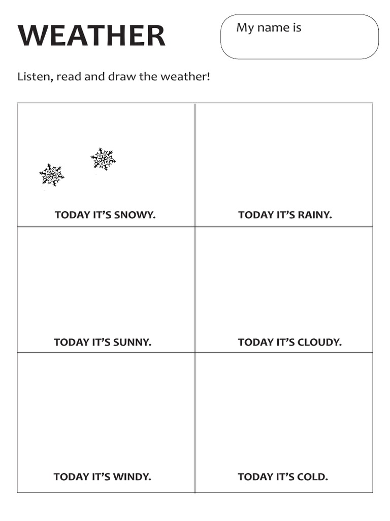 Weather Descriptions for Kids | PDF