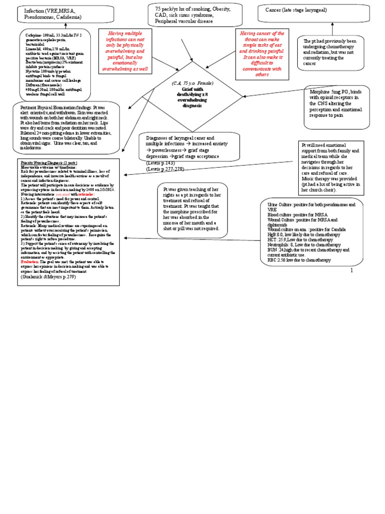 Concept Map Week 4 Ans2 Revised | PDF | Therapy | Methicillin Resistant ...