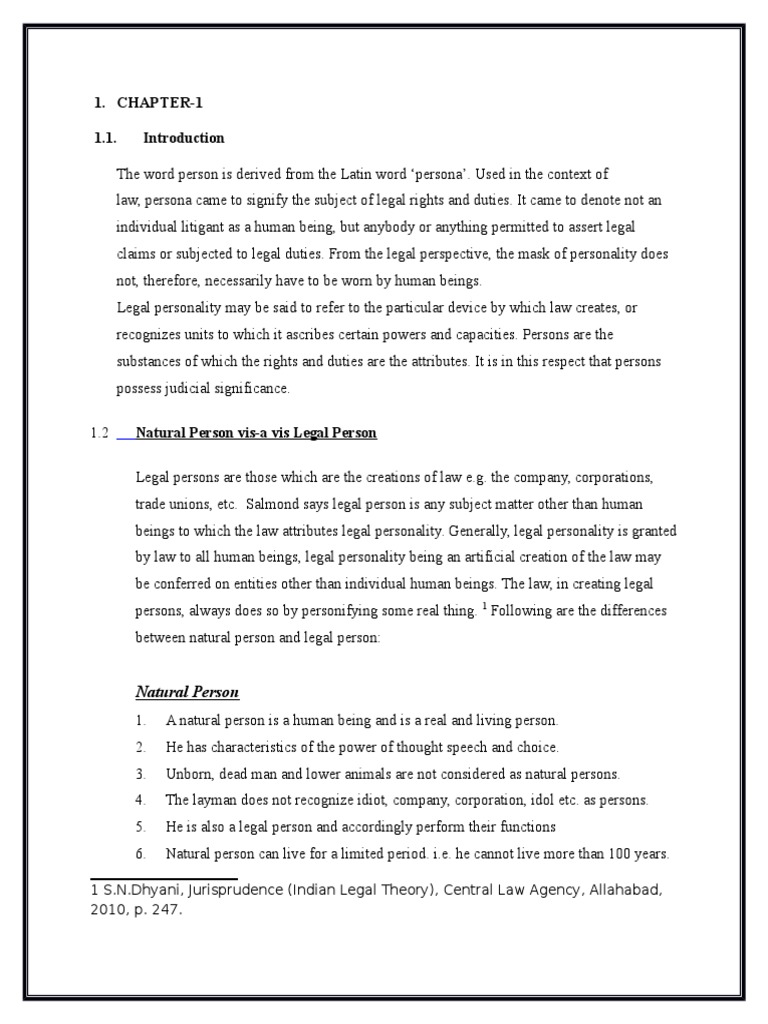 Legal Personhood Explained | PDF | Legal Personality | Corporations