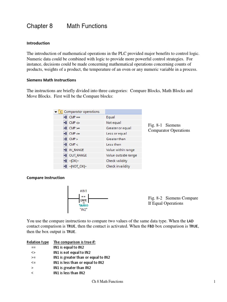 PLC - Operaciones Aritmeticas | PDF | Trigonometric Functions | Sine